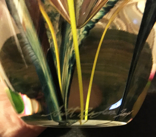 SOLD American Studio Art Glass Vase by Scott Bayless for Lotton Studio ...