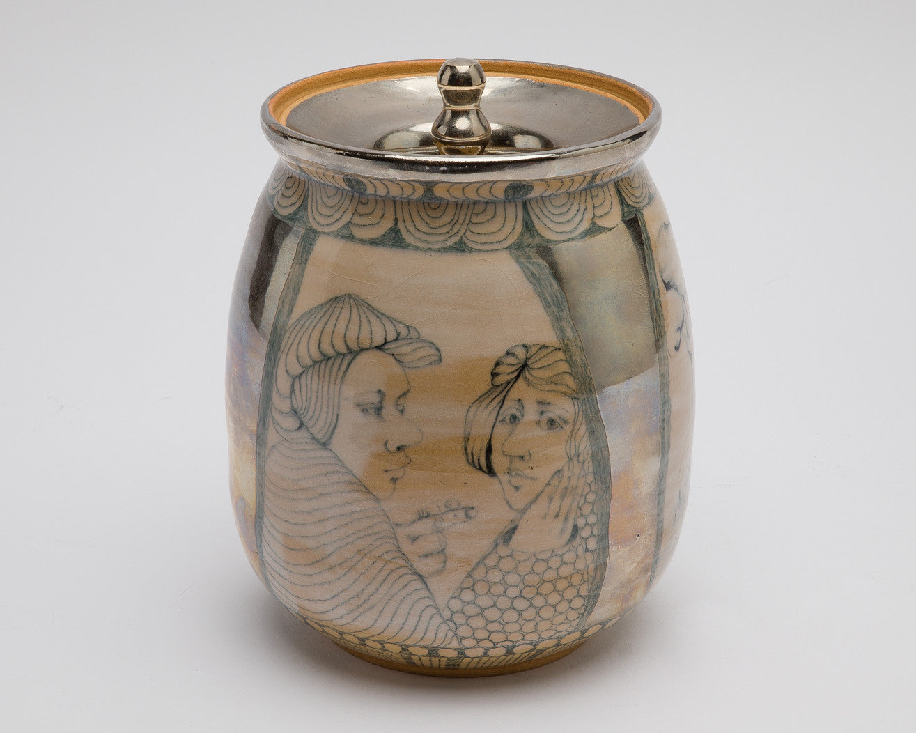 SOLD Mary Lou Higgins (1926-2012) and Edward Higgins Pottery Covered J ...